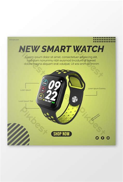 Smart Watch Social Media Postwatch Sale Social Media Ad Ai Free