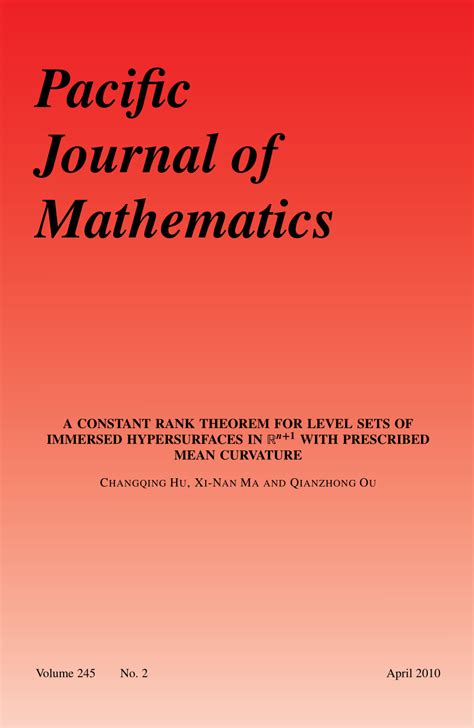 PDF A constant rank theorem for level sets of immersed hypersurfaces in ℝ n with prescribed