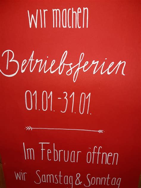 Betriebsferien Hofgut Dapprich