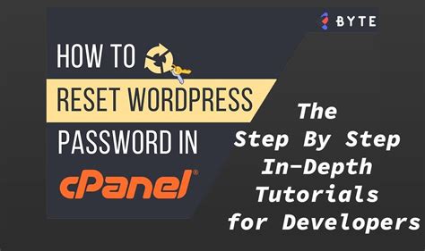 How To Reset WordPress Admin Password From CPanel