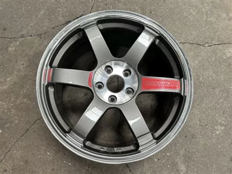 New 18x8 5j Nk Te37 Flow Formed 4 Wheel 5x112 Vw Golf Gti Mercedes