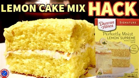 The Best 🍋lemon Cake Mix Hack Just Like Homemade 😮 How To Make