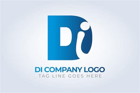 Premium Vector D I Letter Company Identity Logo Template Abstract