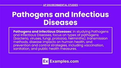 Unit 8 6 Pathogens And Infectious Diseases Notes And Practice Questions Ap® Environmental