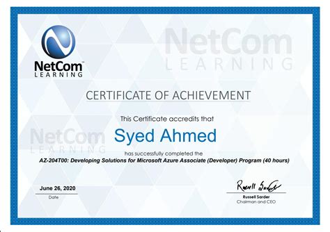 syed ahmed on linkedin azure dotnet