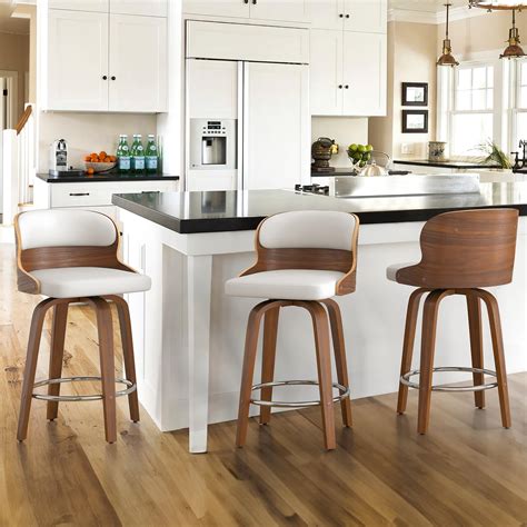 Bekrvio Swivel Counter Height Bar Stools Set Of 2 26