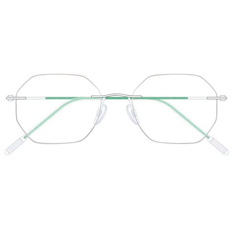 Prescription Eyeglasses Rimless Titanium Rx Lenses Glasses Women Men