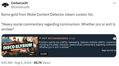 Disco Elysium Might Be Woke Woke Content Detector Know Your Meme