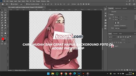 Cara Mudah Dan Cepat Hapus Background Foto Di Adobe Photoshop Kaconk