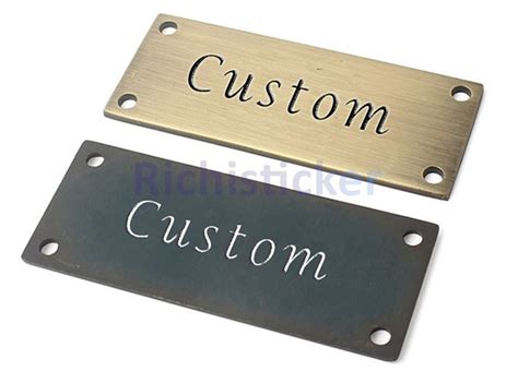 China Customized Blank Brass Name Plates Suppliers Manufacturers