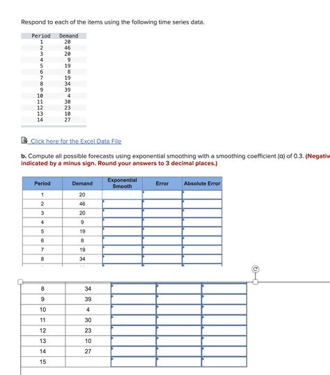 Solved Consider The Following Time Series Data Respond To