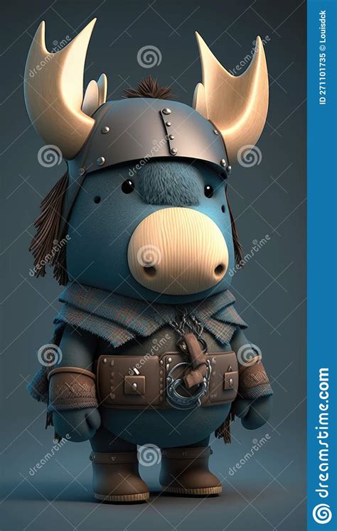Moose 3d Model Realistic Detailed And Cinematic With Rococo Flair Royalty Free Illustration