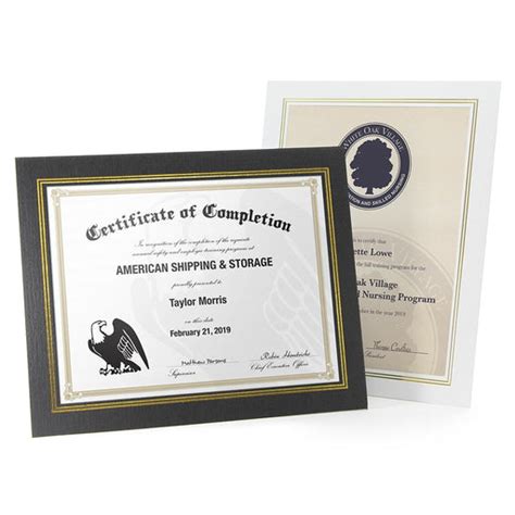 Cardboard Certificate Frames And Award Holders On The Ball Promotions