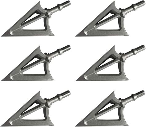 Archery Broadheads 100 125 Grain Fixed Blades Stainless Steel Hunting Broadheads Ebay