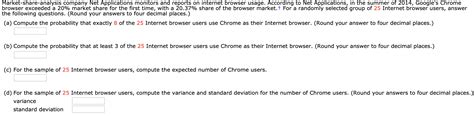 Solved Market Share Analysis Company Net Applications