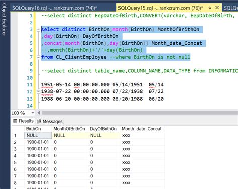 Required Concatenated String Of Month And Day With Trailing Zeros In
