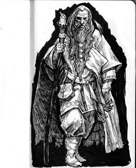 Sketch Of An Adult Wizard Characterdrawing Sketches Wizard Drawings Fantasy Artwork