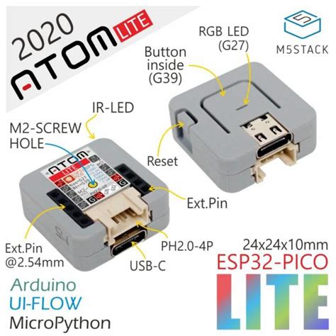 M5stack Atom Lite Esp32 Development Kit Bastelgarage Elektronik