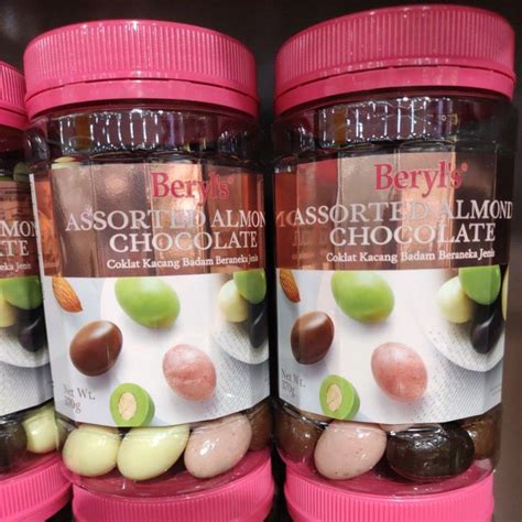 Beryls Jar 450gram Assorted Almond Chocolate Malaysia Shopee Malaysia