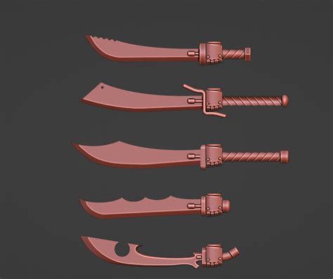 🛰 Glaives For Heavy Armour・ 3d File For 3d Printing・cults