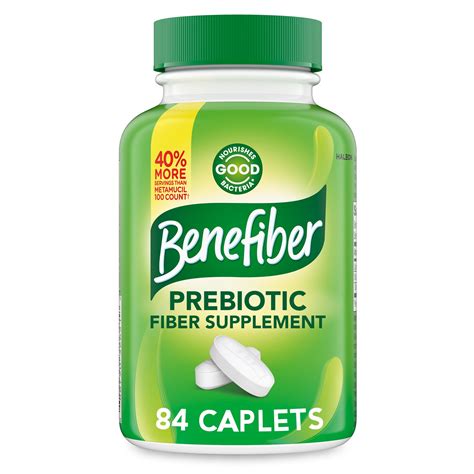 Benefiber Prebiotic Glp 1 Friendly Fiber Supplement Caplets 84 Count