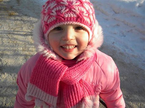 Шапочка Для Девочки Спицами 3 4 Года На Зиму Лучшая Фото Подборка