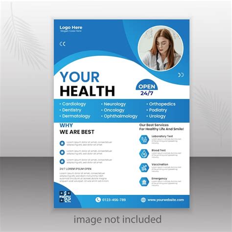Premium Vector Healthcare Poster Templete Design Madical Flyer Design