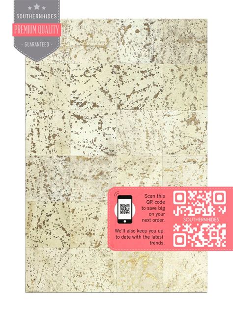 Metallic Patchwork Hide Rug Splatter Rug Southern Hides