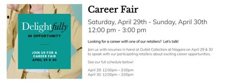Fedcap Canada On Linkedin Job Fair Alert Outlet Collection At Niagara Visit