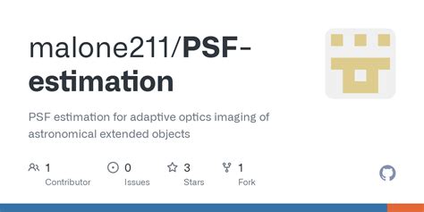 Github Malone211psf Estimation Psf Estimation For Adaptive Optics