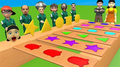 Scary Teacher 3d Vs Squid Game Put In Key Dalgona Candy Shapes Challenge Whos Boss Youtube Music