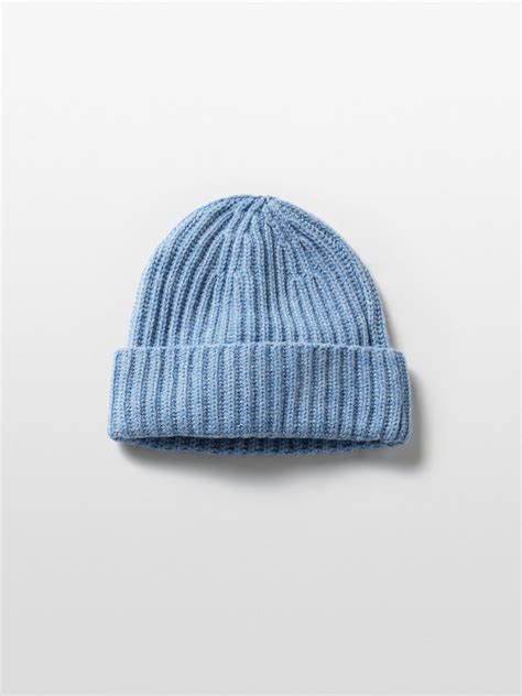 Cashmere Hat Light Blue Heather