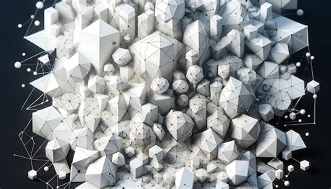 Premium Photo Abstract White Polygon Backgrounds