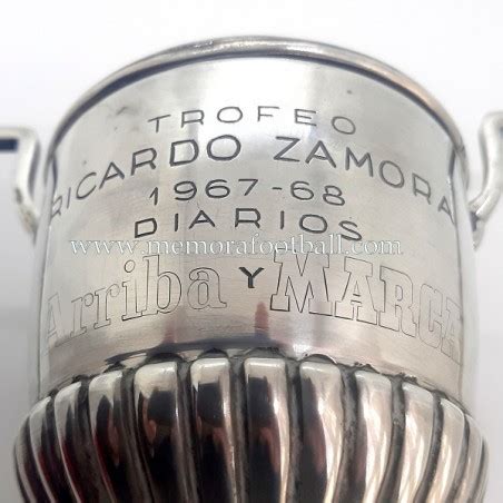 Zamora Trophy 1967 68 Awarded To Junquera Goalkeeper Of Real Madrid Cf