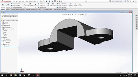solidworks tutorial multiple feature part youtube