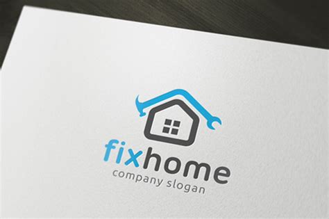 Fix Home Logo A Branding And Logo Template By Rotreeman