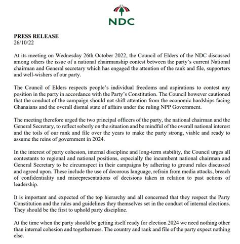 Be Circumspect In Your Campaigns Ndc Contestants Myjoyonline