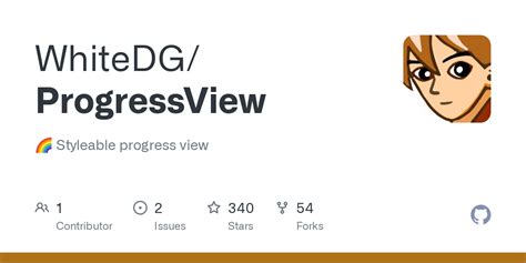 GitHub WhiteDG ProgressView Styleable Progress View