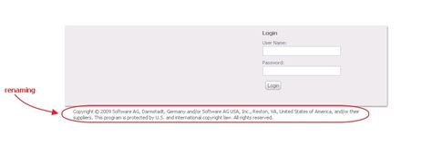 renome text of login screen my webmethods ibm webmethods hybrid integration