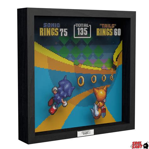 Pixel Frames Sonic The Hedgehog 2 Special Stage 23x23cm Spel And Sånt The Video Game Store With