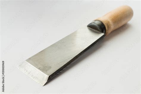 Hand Tool Chisel Close Up Work Tool Chisel On White Background Stock Photo Adobe Stock