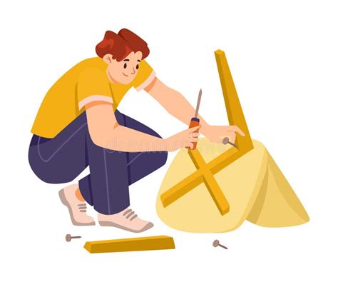 Furniture Assembling Stock Illustrations 549 Furniture Assembling