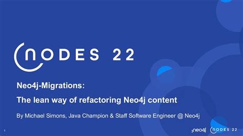 Neo4j Migrations The Lean Way Of Applying Database Refactorings To