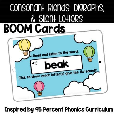 Consonant Blends Digraphs Silent Letters And Complex Consonants Boom Cards
