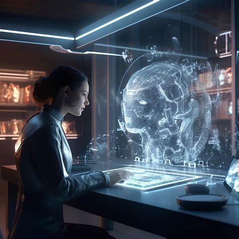 Premium Ai Image Working On The New Lab