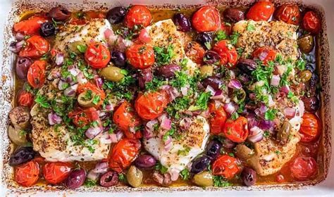 Easy Mediterranean Baked Cod Recipe 41 Chars