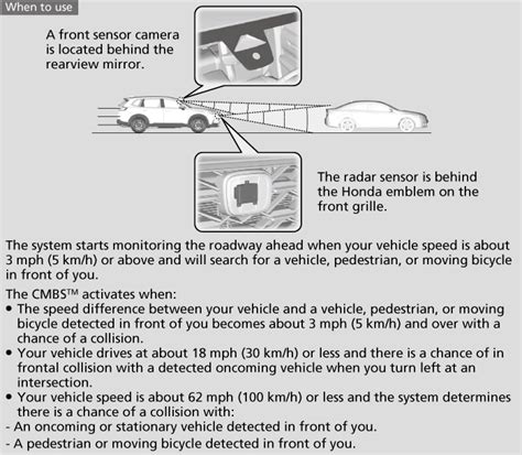 Collision Mitigation Braking System™ Cmbs™ Cr V Hybrid 2023 Honda