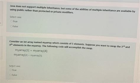 Solved Java Does Not Support Multiple Inheritance But Some
