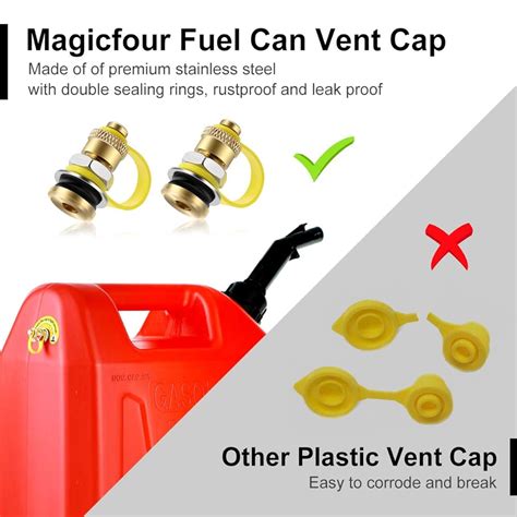 Gas Can Upgrade Parts 4 Pack Gas Can Vent Caps Faster Fuel Flow