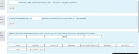 Solved 1 Is A Feature Of Hyper V That Allows Allocating Iops